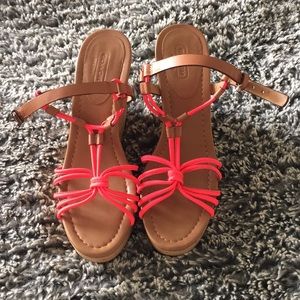 Coach | Shoes | Hot Pink Coach Wedges | Poshmark